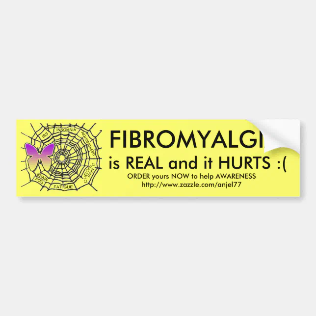 FIBRO BUMPER STICKER | Zazzle