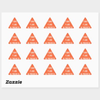 FIBRO FLARE IN PROGRESS - stickers | Zazzle