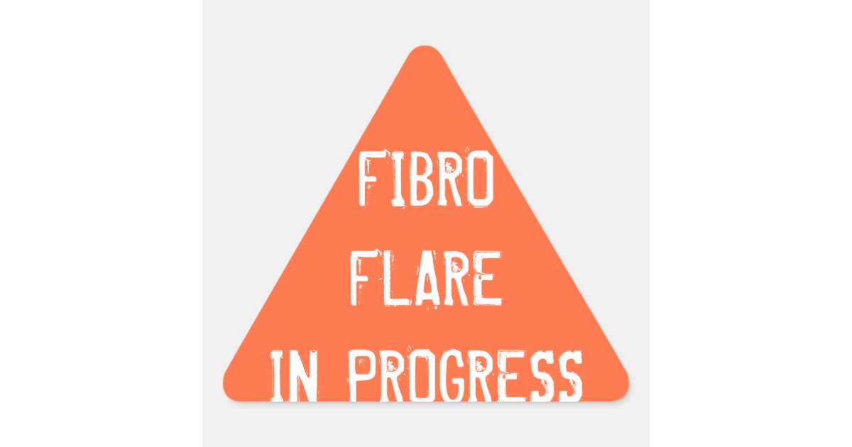 FIBRO FLARE IN PROGRESS - stickers | Zazzle