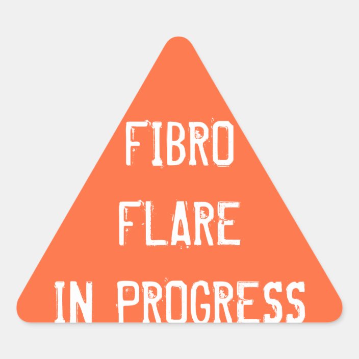 FIBRO FLARE IN PROGRESS - stickers | Zazzle.com