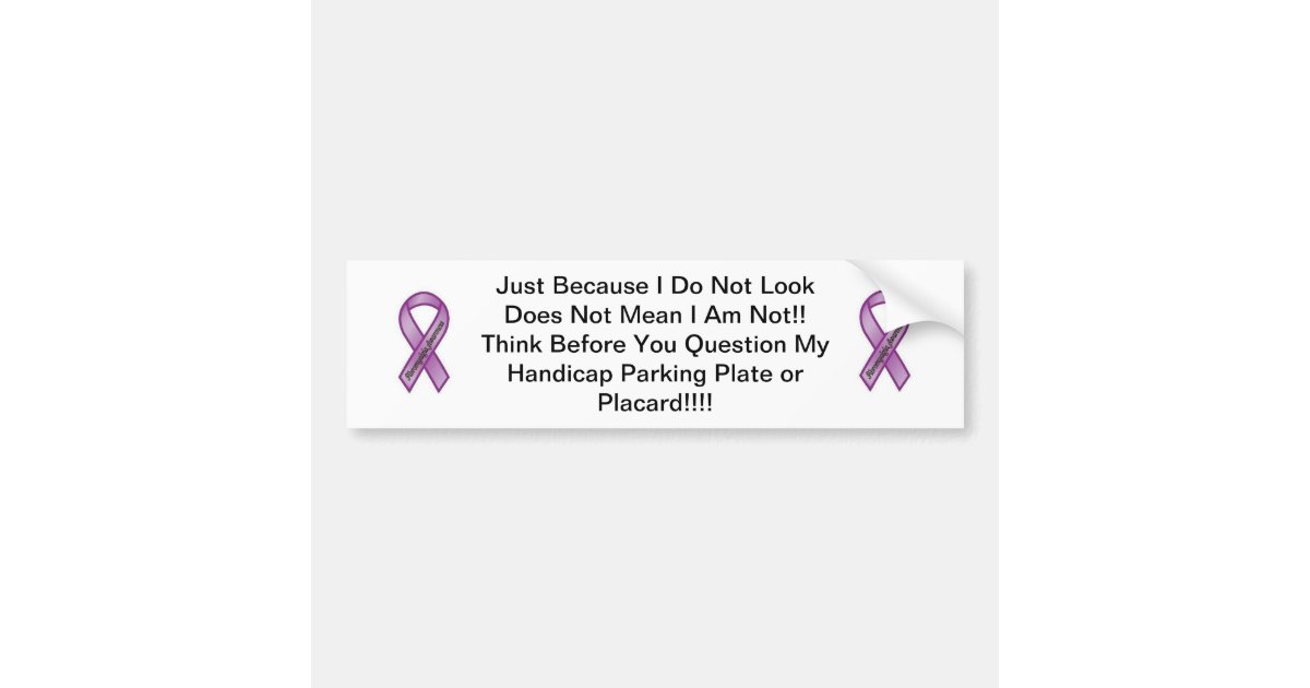 Fibromyalgia Awareness Bumper Sticker | Zazzle