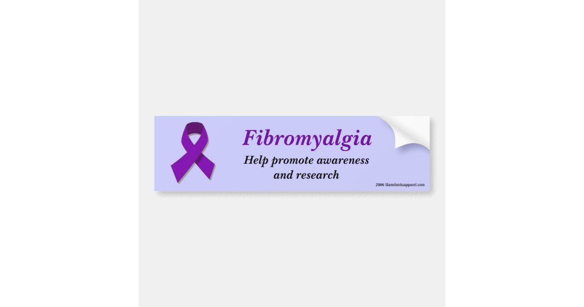Fibromyalgia awareness bumper sticker | Zazzle