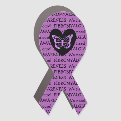 Fibromyalgia Awareness Ribbon Car Magnet | Zazzle