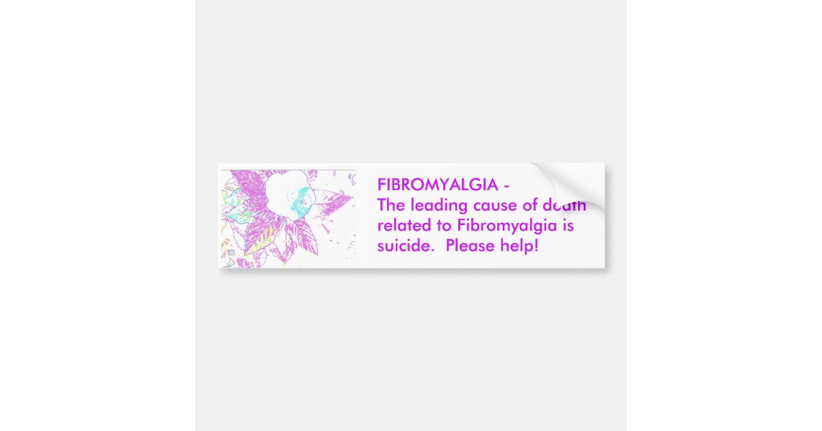 Fibromyalgia Bumper Sticker | Zazzle