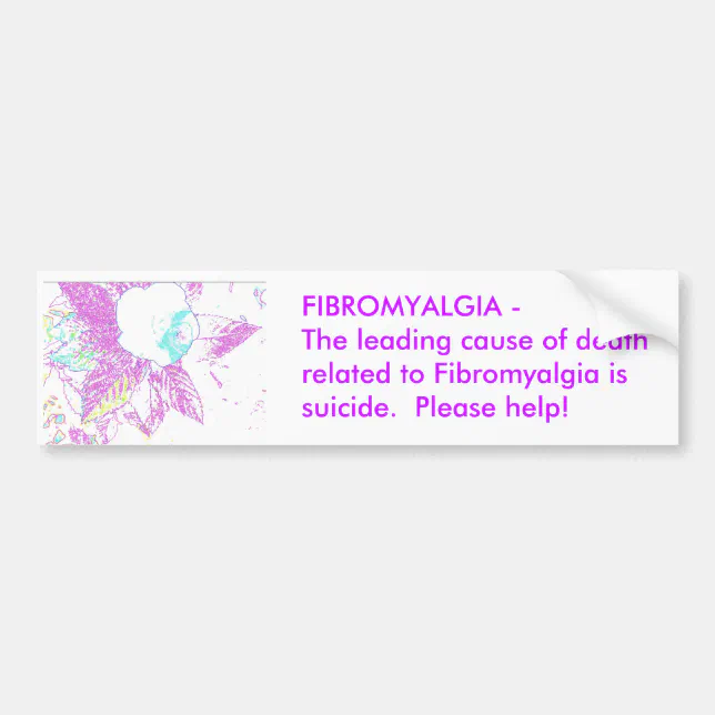 Fibromyalgia Bumper Sticker | Zazzle
