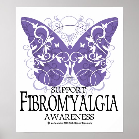 Fibromyalgia Butterfly Poster | Zazzle.com