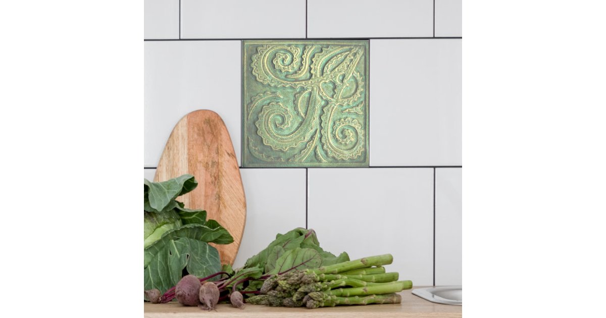 Fiddlehead fern Green Ceramic Tile | Zazzle