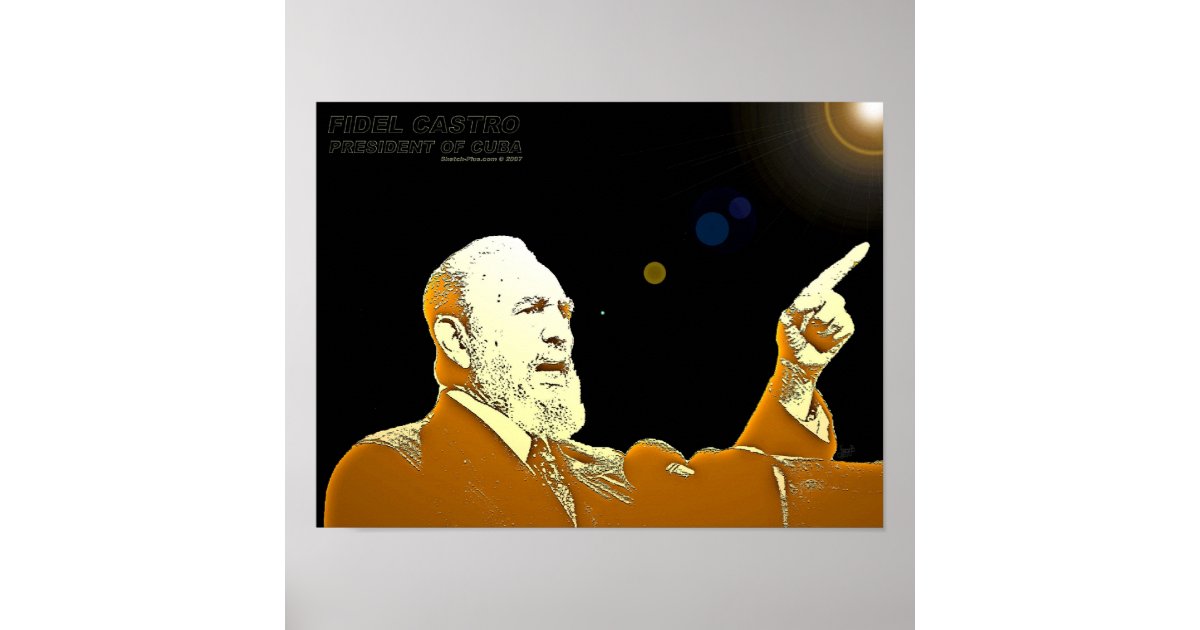 Fidel Castro-24x18-PRINT Poster | Zazzle