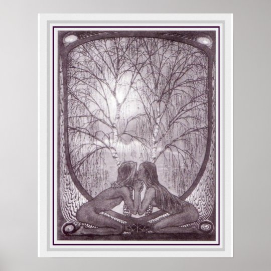 Fidus Art Nouveau Sphinx Poster 16 x 20 | Zazzle.com