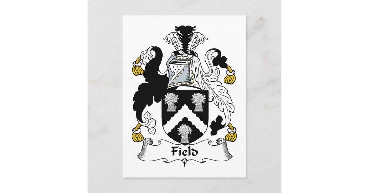 Field Family Crest Postcard | Zazzle