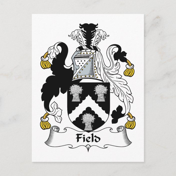 Field Family Crest Postcard | Zazzle