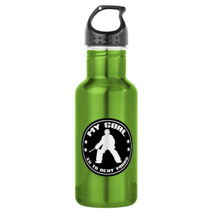 Field Hockey Goalie 'My Goal' Water Bottle | Zazzle.com
