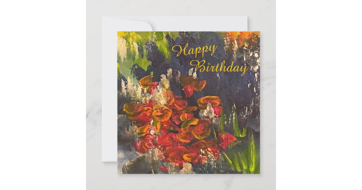 Field of Flowers Birthday Card | Zazzle