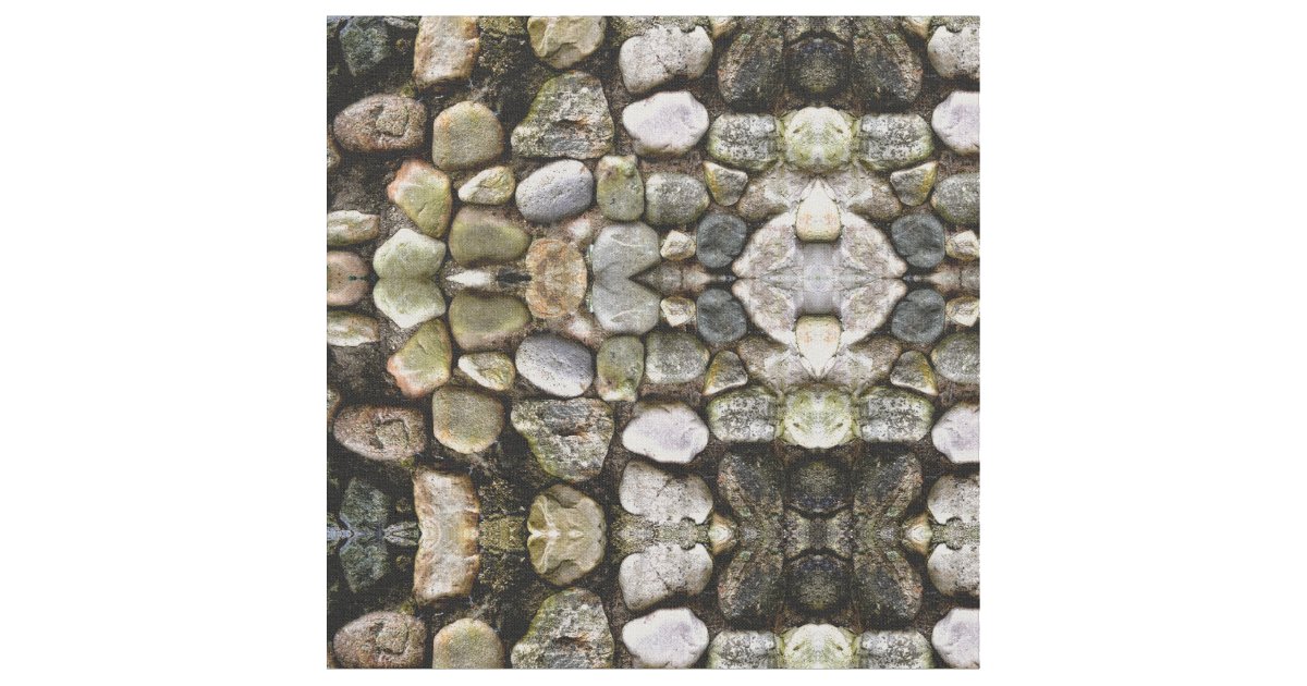 Field stone pattern fabric | Zazzle