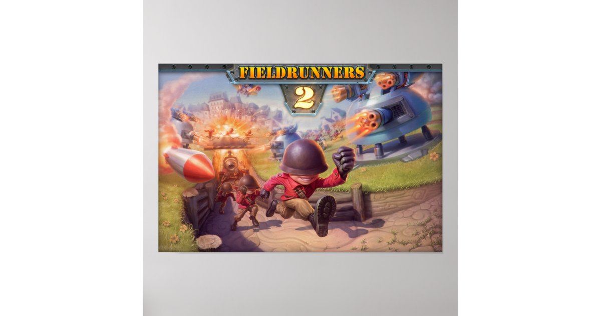 Fieldrunners 2 - Official Poster | Zazzle