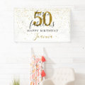 Fierce and Fabulous Happy Birthday Black And Gold Banner | Zazzle