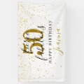 Fierce and Fabulous Happy Birthday Black And Gold Banner | Zazzle