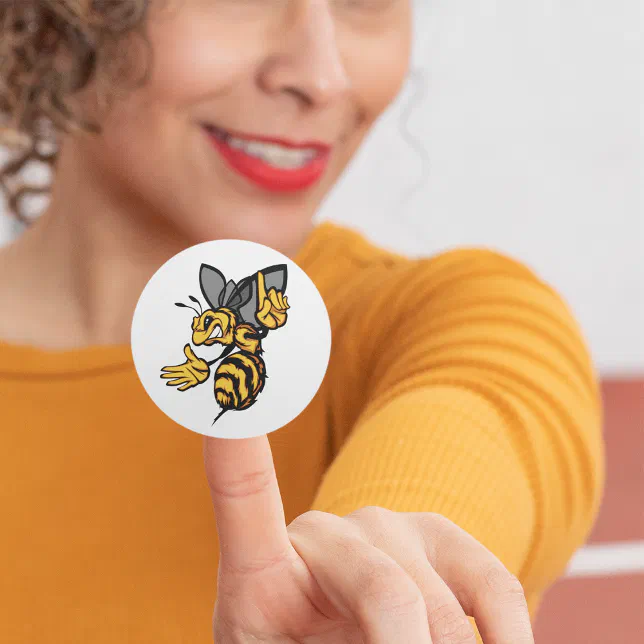Fierce Bee Stickers | Zazzle