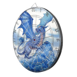 Fierce Blue Dragon Dart Board | Zazzle