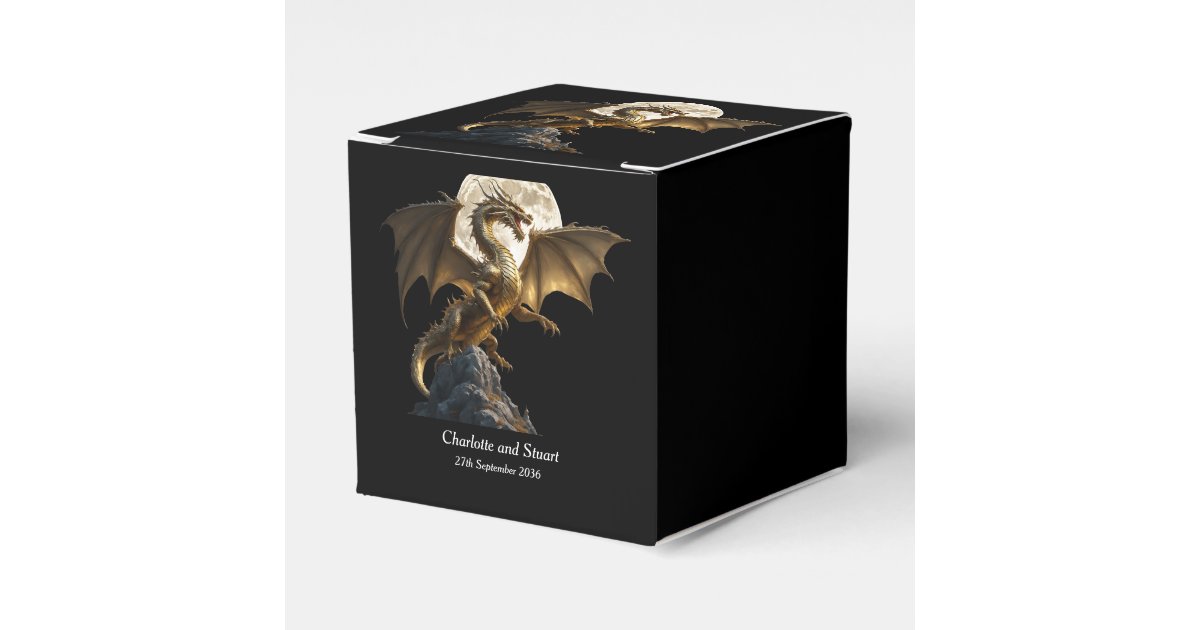 Fierce Dragon Rearing Favor Boxes | Zazzle