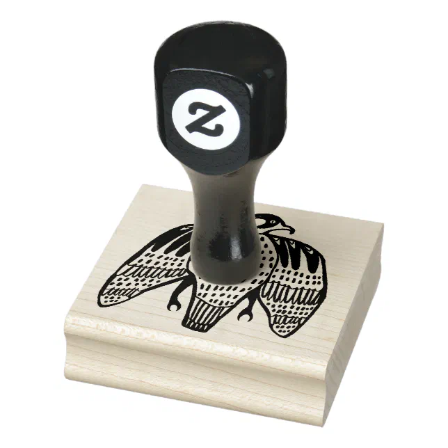 Fierce Falcon Birds Hand Drawn CUSTOMIZE IT Rubber Stamp | Zazzle
