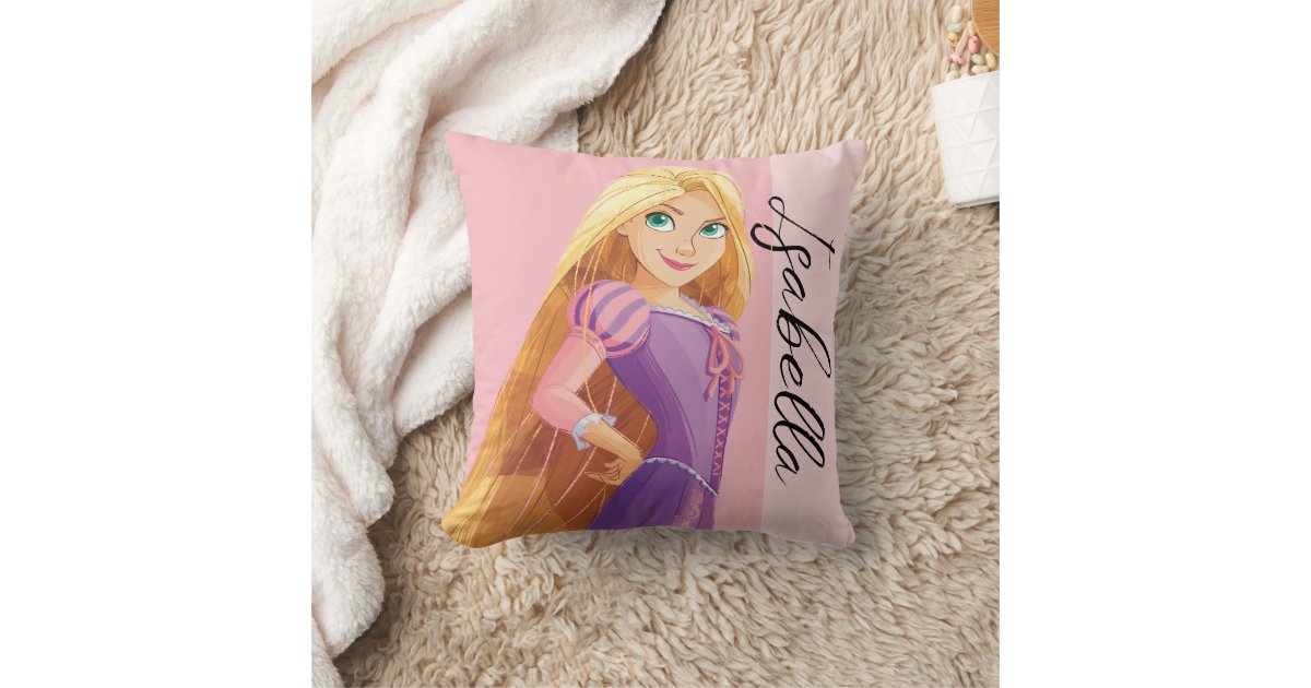 Fierce & Fearless Rapunzel Throw Pillow | Zazzle