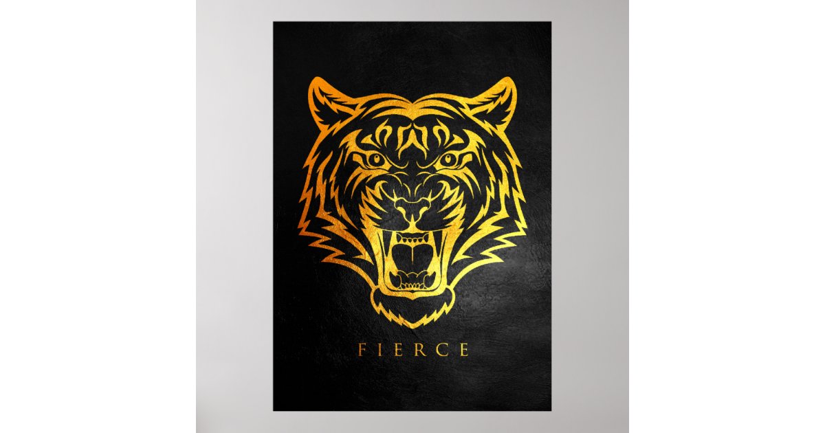 Fierce Tiger Poster | Zazzle