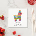 Fiesta and Fun Piñata Mexican Llama First Birthday Napkins | Zazzle