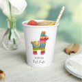 Fiesta and Fun Piñata Mexican Llama First Birthday Paper Cups | Zazzle