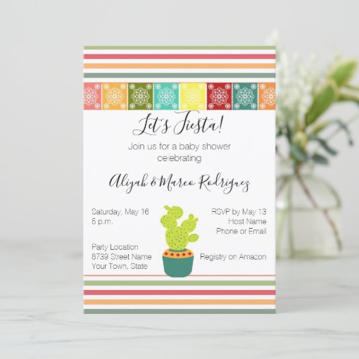 Fiesta Baby Shower Invitation | Zazzle