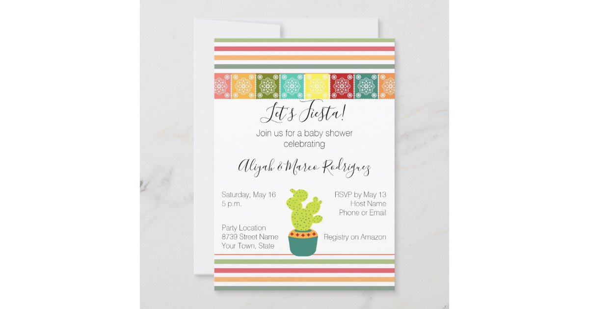 Fiesta Baby Shower Invitation | Zazzle.com