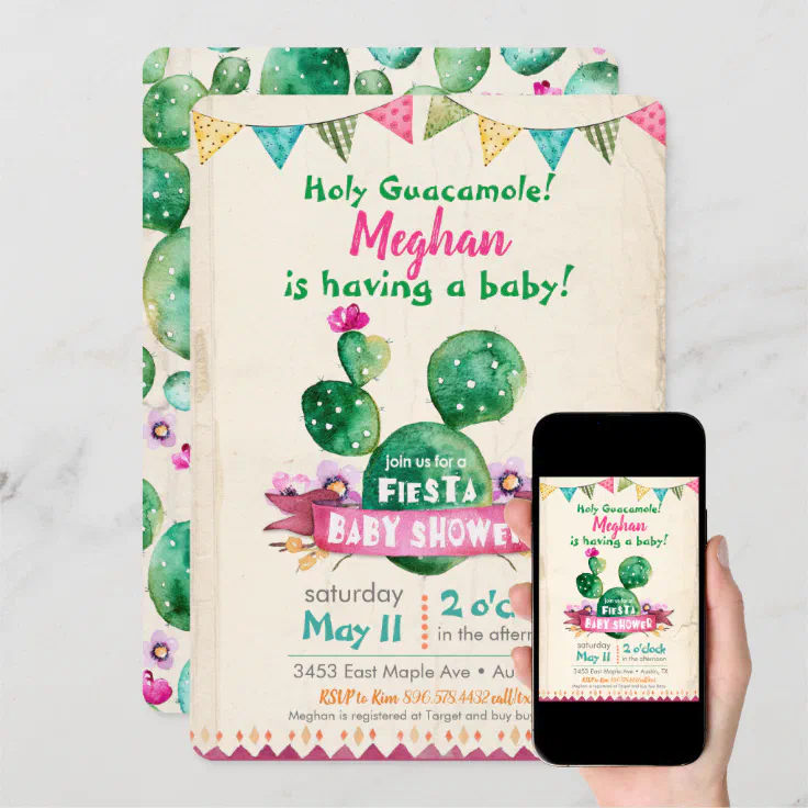 Fiesta Baby Shower Invitation | Zazzle