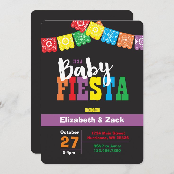 Fiesta Baby Shower Invitation | Zazzle