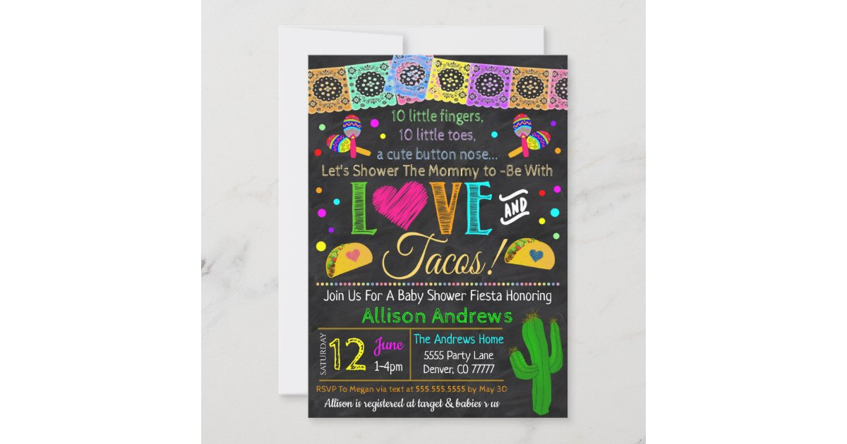 Fiesta Baby Shower Invitation | Zazzle