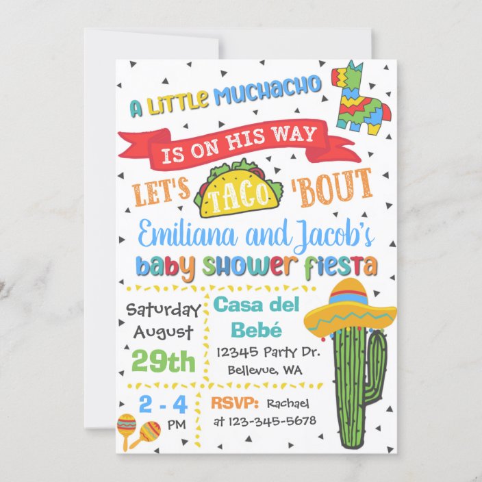 Fiesta Baby Shower Invitation | Zazzle.com