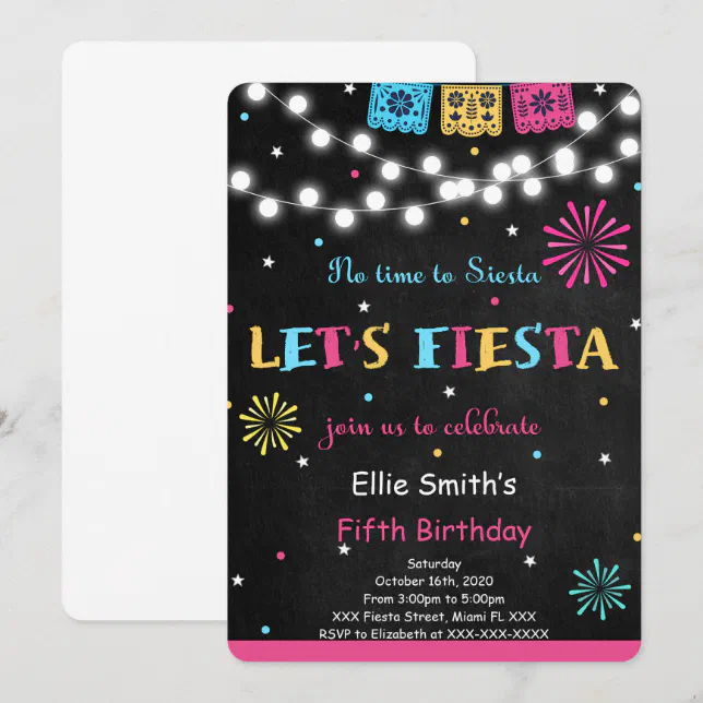 Fiesta Birthday Invitation | Zazzle