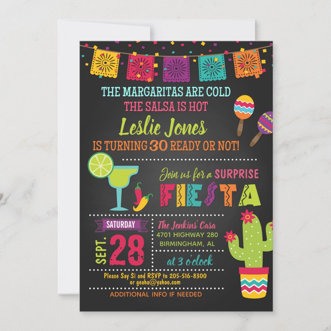 Fiesta Birthday Invitation | Zazzle