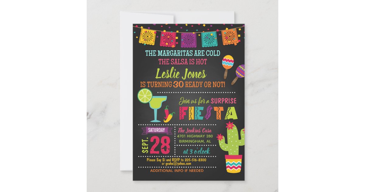 Fiesta Birthday Invitation | Zazzle