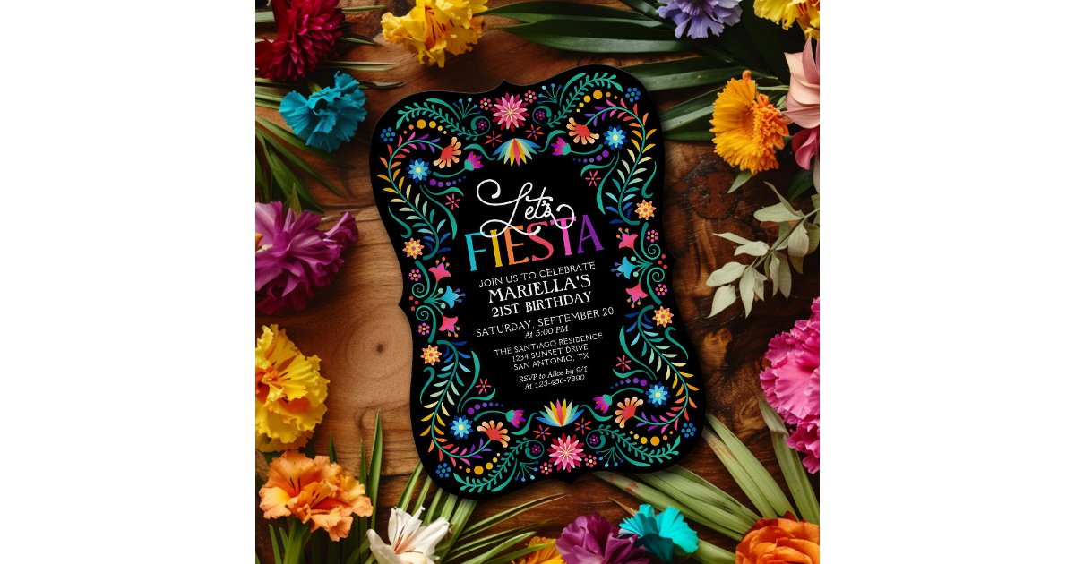 Fiesta Birthday Invitation | Zazzle