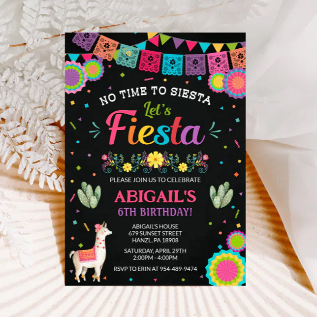 Fiesta Birthday Invitation | Zazzle