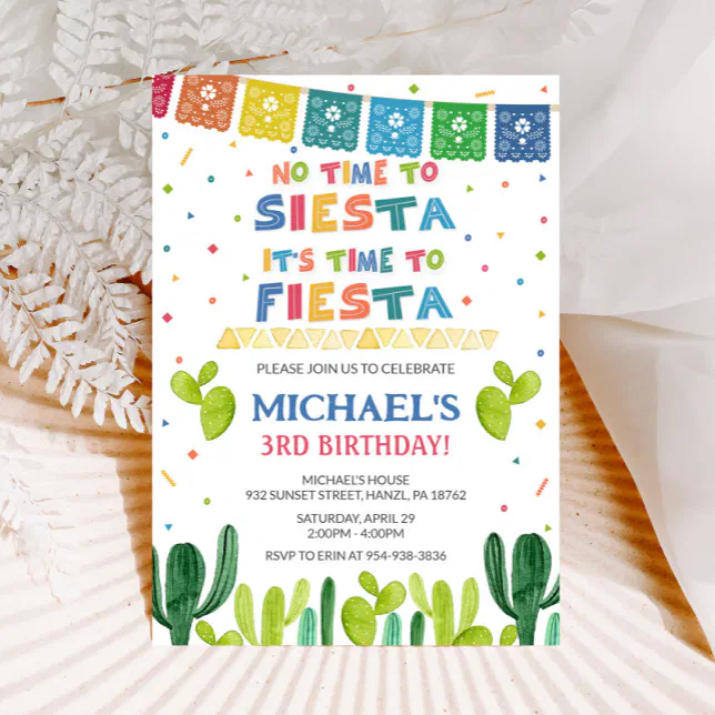 Fiesta Birthday Invitation | Zazzle