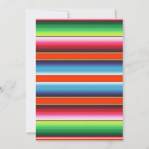 Fiesta Birthday Invitation - Sarape Border | Zazzle