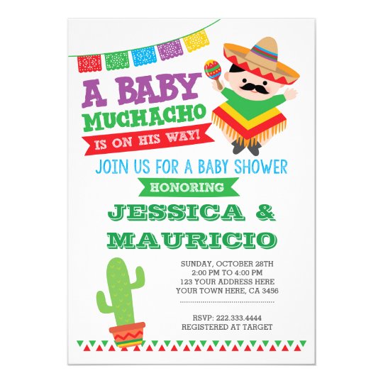 Fiesta Boy Baby Shower Invitation | Zazzle.com