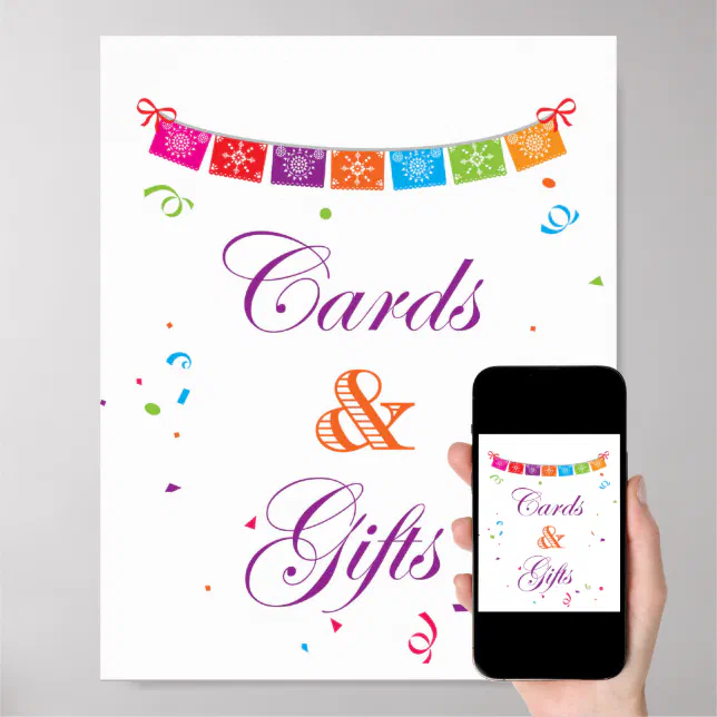 Fiesta Bridal Shower Game Sign 8x10 | Zazzle