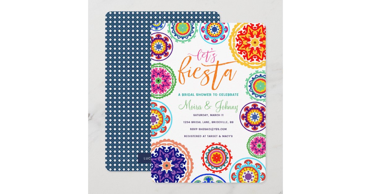 Fiesta Bridal Shower Invitation | Zazzle