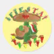 Fiesta Cactus Cinco de Mayo Classic Round Sticker | Zazzle