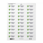 Fiesta Cactus Return Address Labels | Zazzle