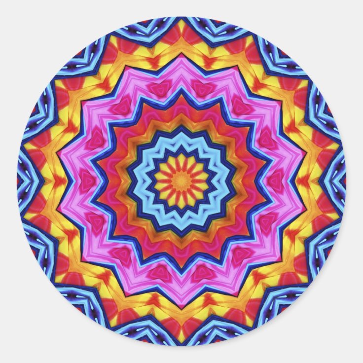 Fiesta Color Wheel Stickers | Zazzle