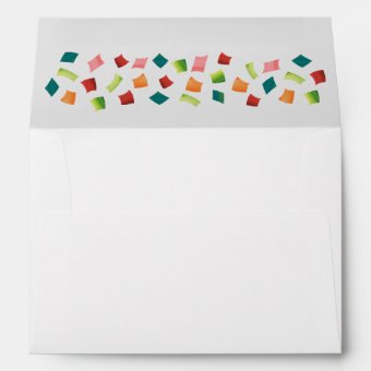 Fiesta Colorful Bridal Shower Invitation Envelope | Zazzle
