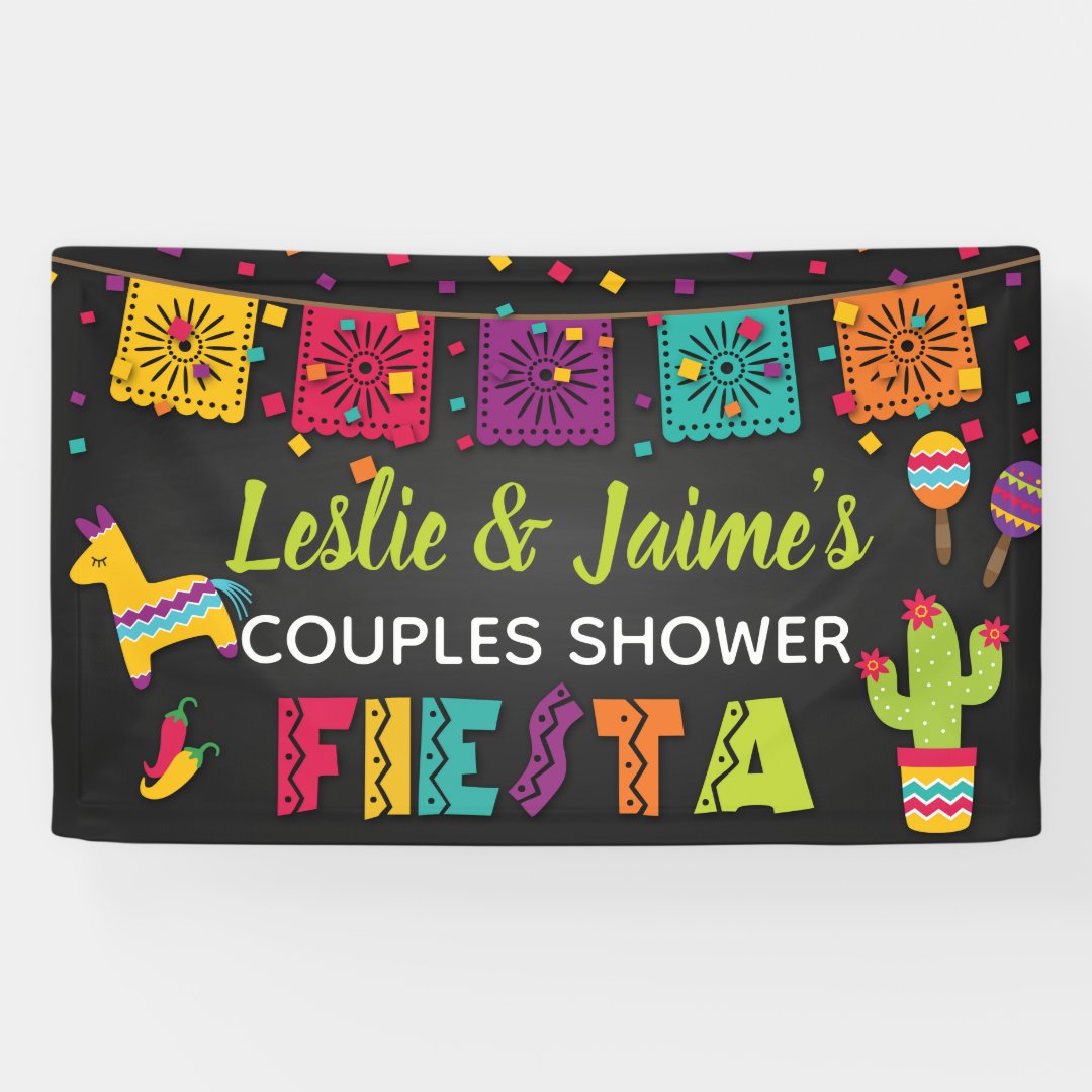 Fiesta Couples Shower Banner | Zazzle